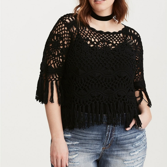 torrid | Tops | Torrid Insider Fringe Pullover Size Nwt | Poshmark